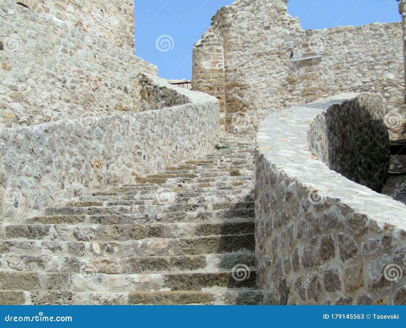 Staircase inside the fort stock image. Image of historical - 179145563