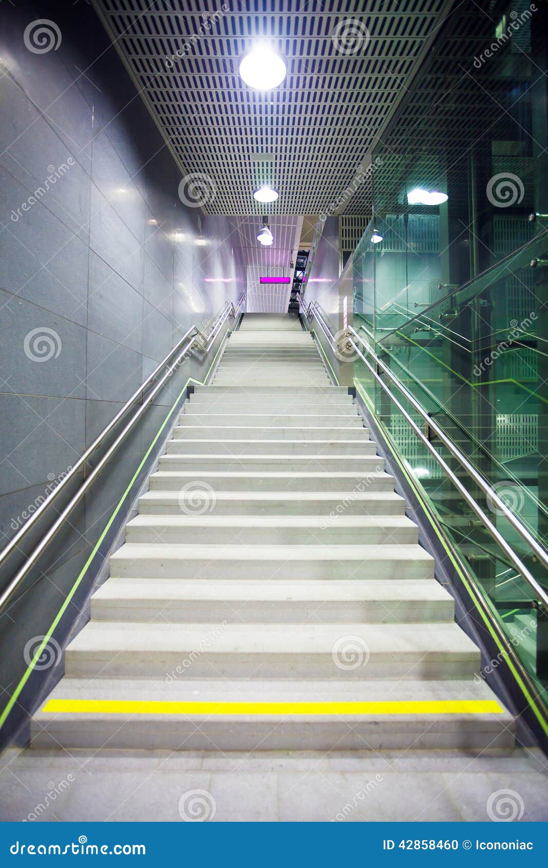 Staircase Inside a Public Metro Statio Stock Photo - Image of vienna ...