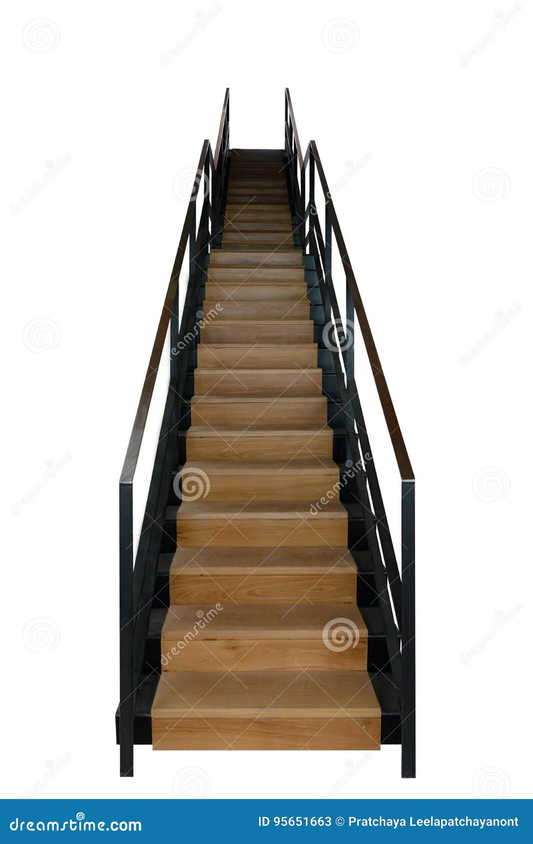 Staircase Isolated on White Background Stock Image - Image of modern ...