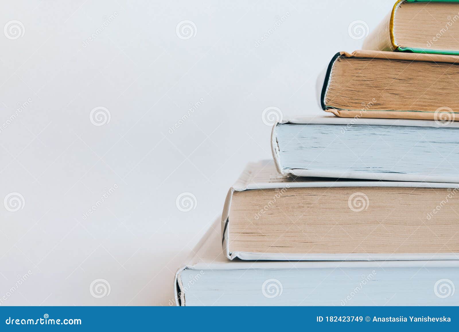 Staircase Made of Books Isolated on White Background Stock Image ...