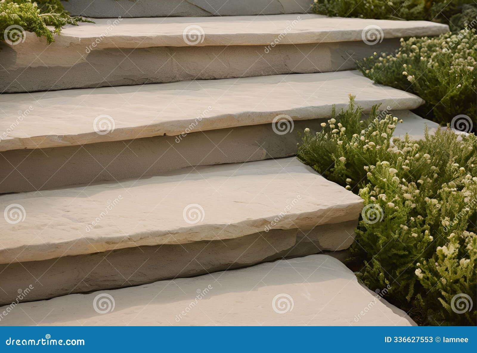 Staircase Made of Natural Stone.AI Generated Stock Illustration ...