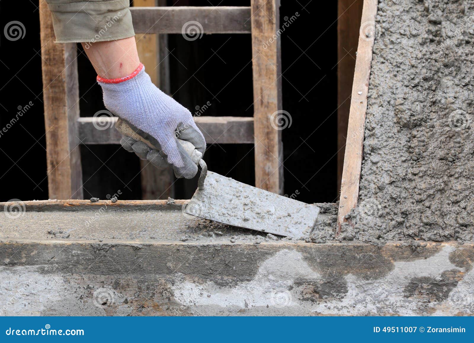 Staircase Making at Construction Site Stock Image - Image of finish ...