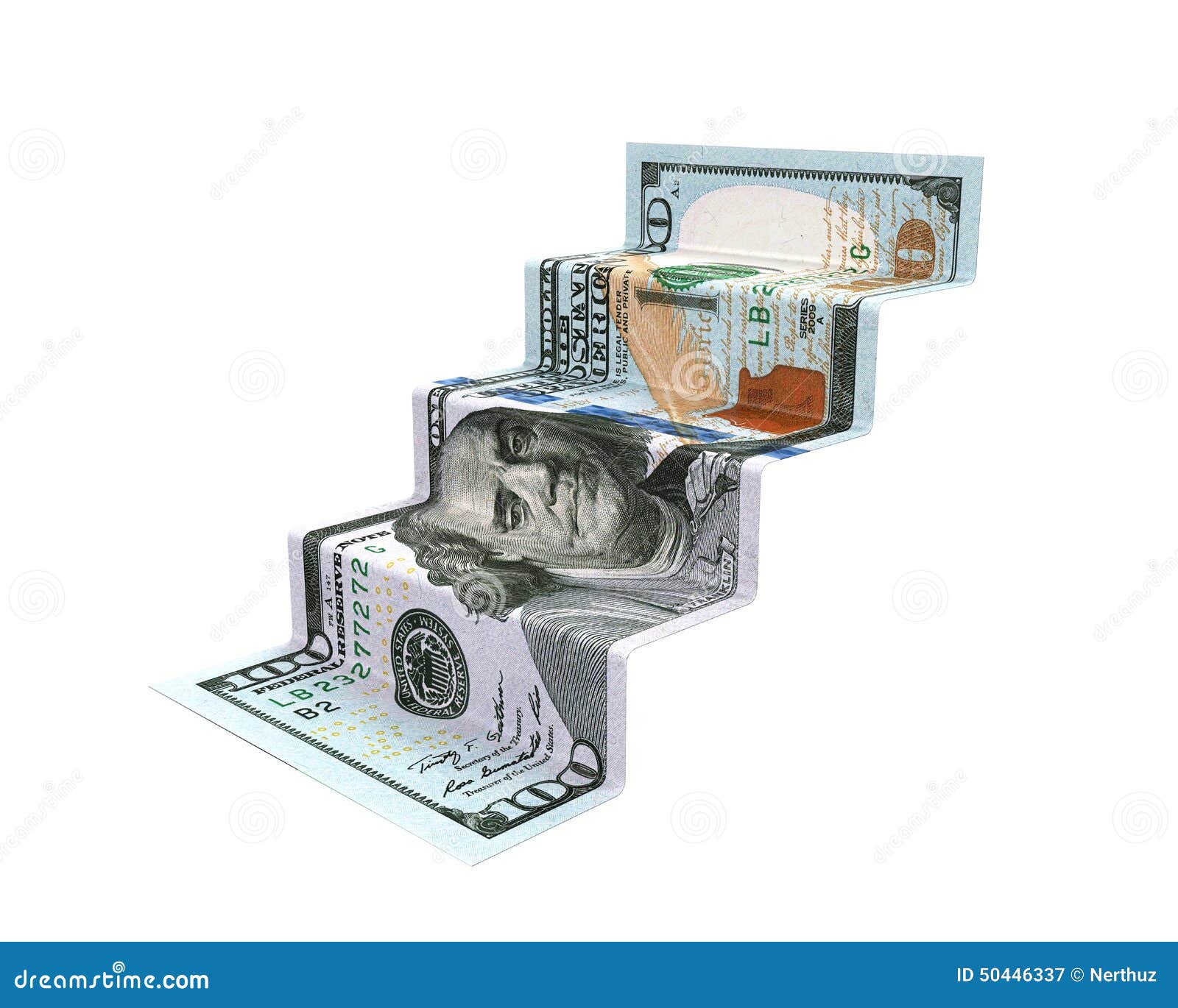 Staircase Money Origami Stock Photography | CartoonDealer.com #42186950