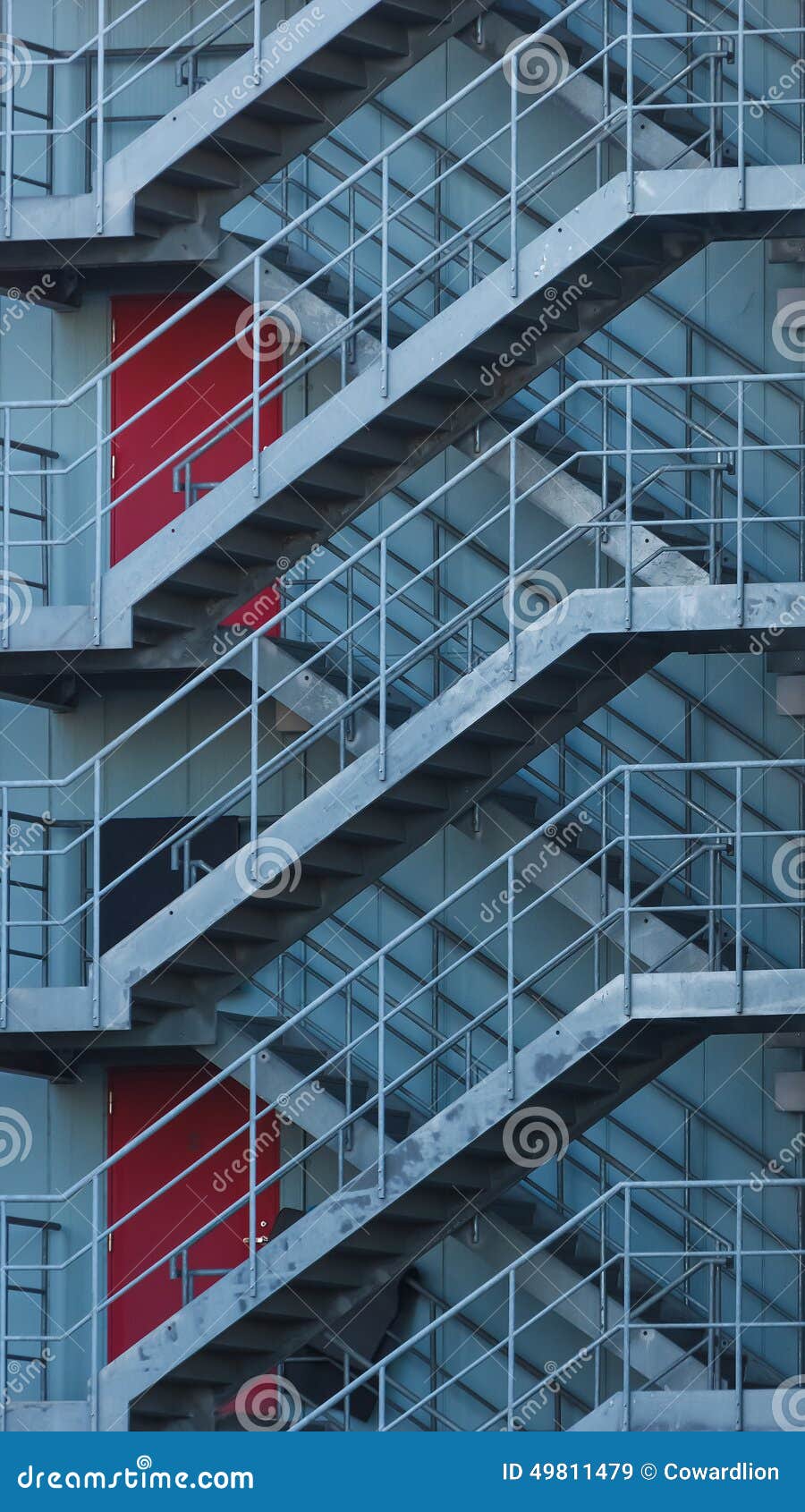 Staircase Outside a Building Stock Image - Image of floor, entrance ...