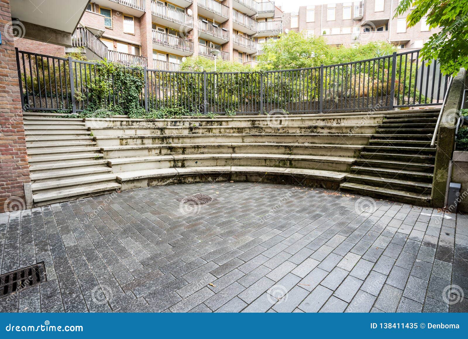Staircase Outside an Building Stock Image - Image of steel, beautiful ...