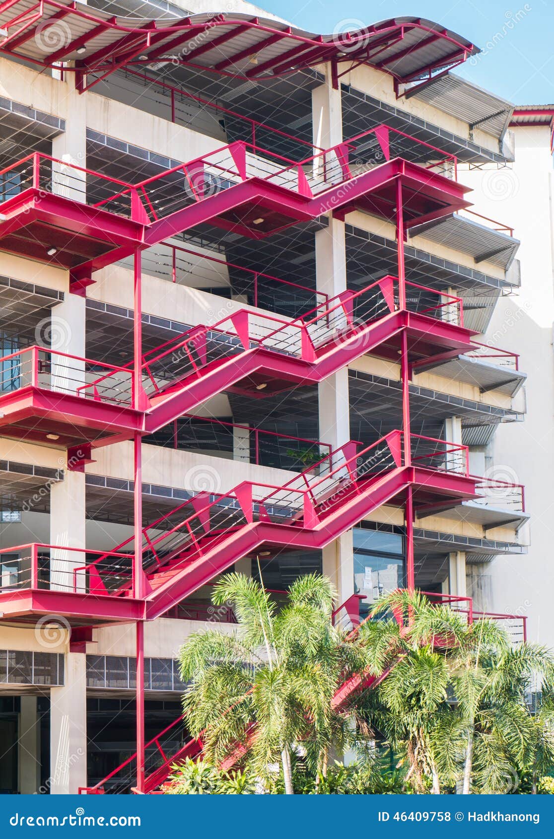 Staircase outside building stock photo. Image of emergency - 46409758