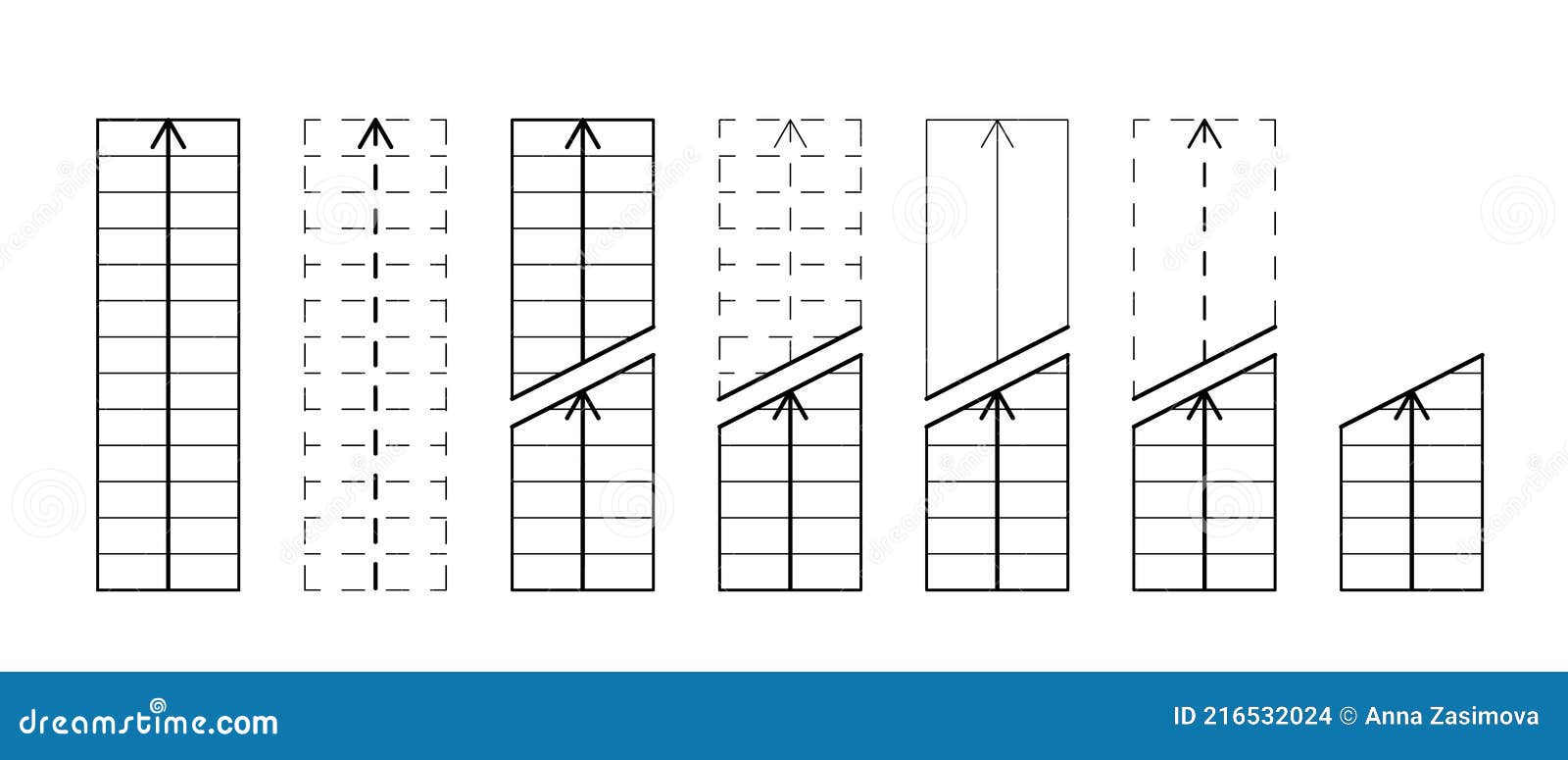 Staircase Plan View. Various Views Of The Staircase Plan. Element For ...