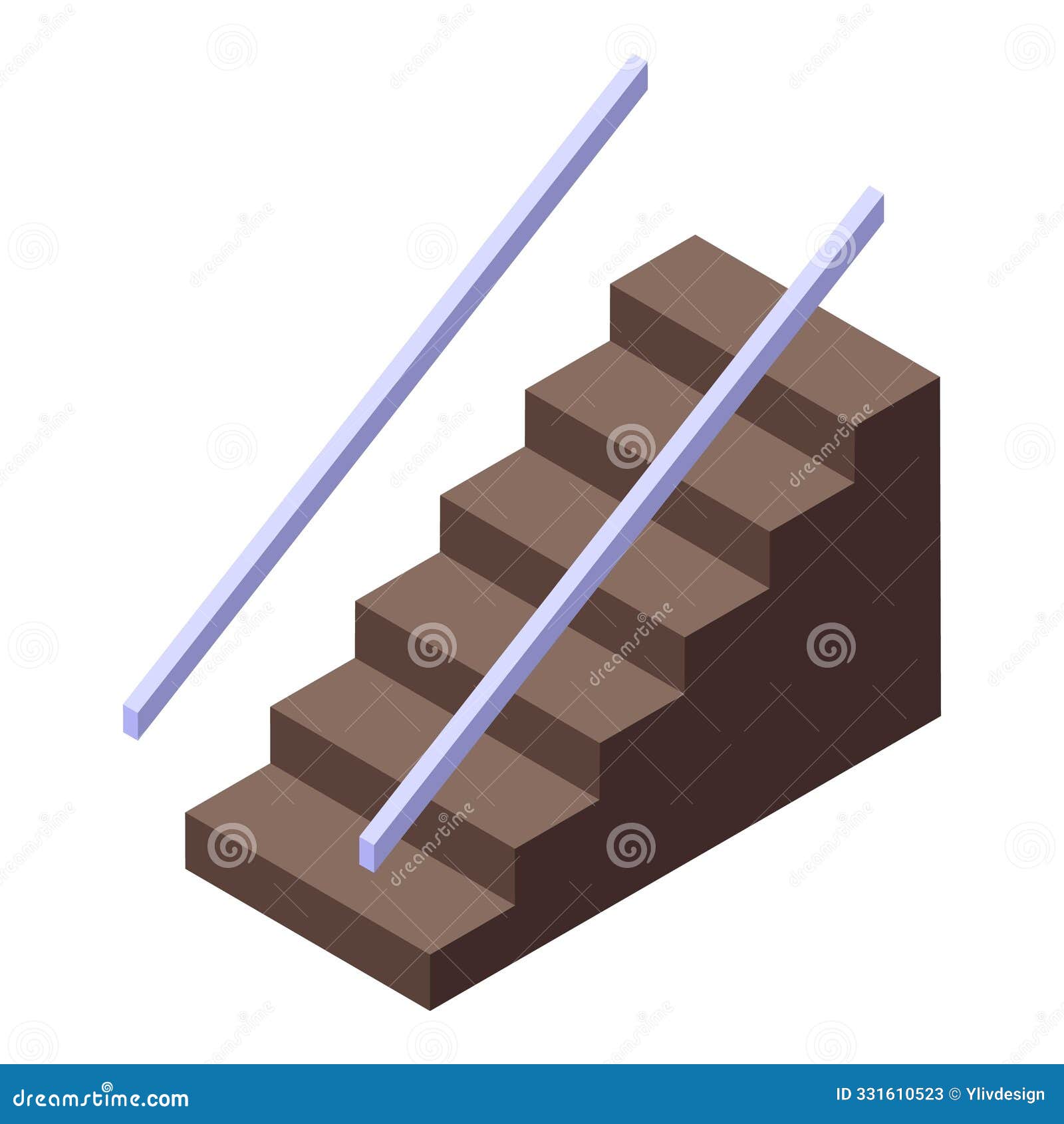 Sturdy Handrail Bracket Design For Safety Cartoon Vector ...