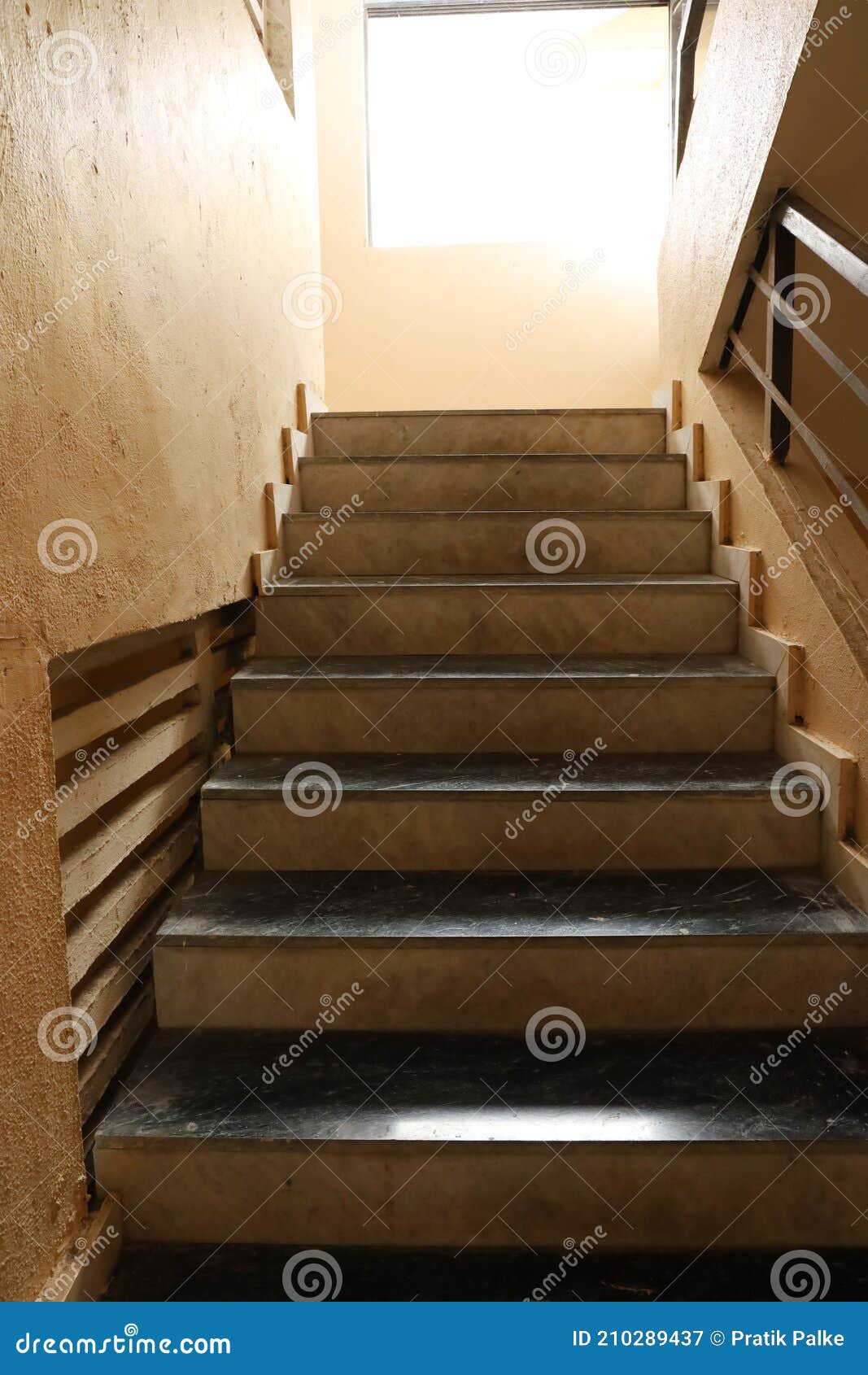 The Staircase of a Ready To Stay Building Stock Image - Image of color ...