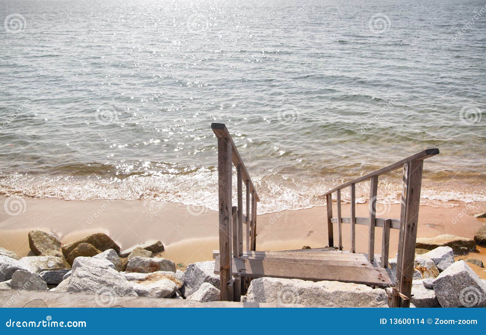 Staircase and sea stock photo. Image of leisure, hdri - 13600114