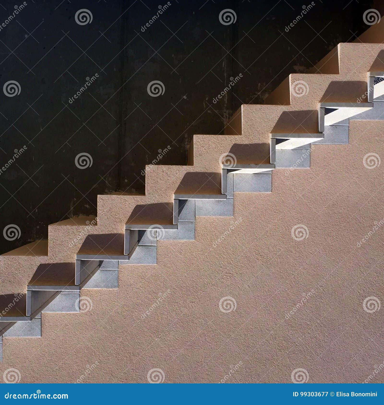 Staircase side view stock image. Image of side, minimal - 99303677