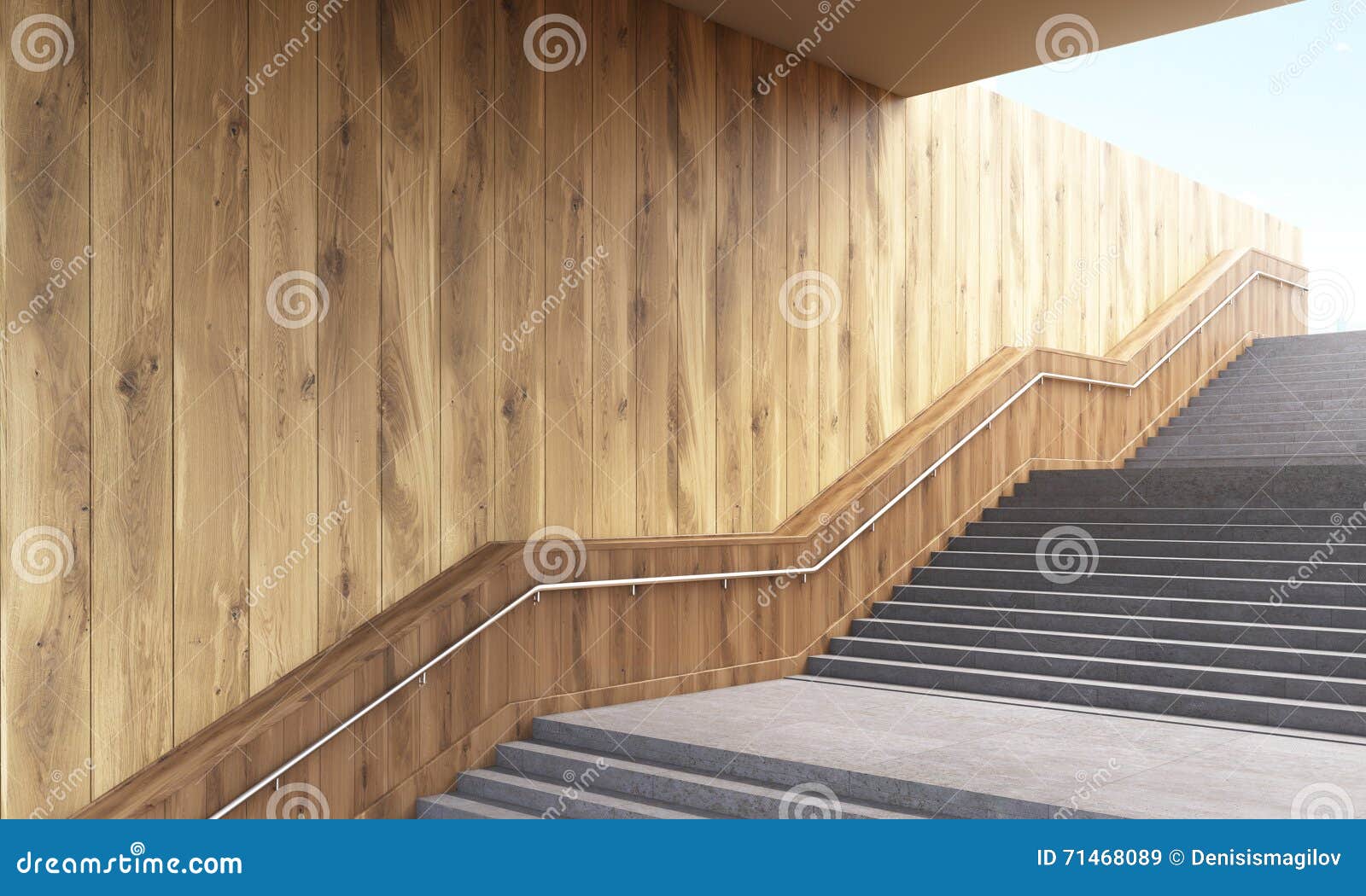 Staircase sideview stock illustration. Illustration of planks - 71468089
