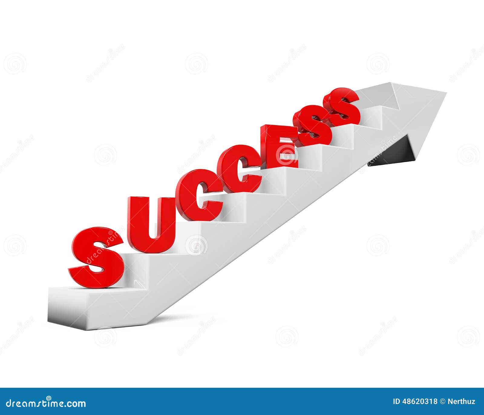 Success Text With Growth Arrow On Black Background Royalty-Free Stock ...