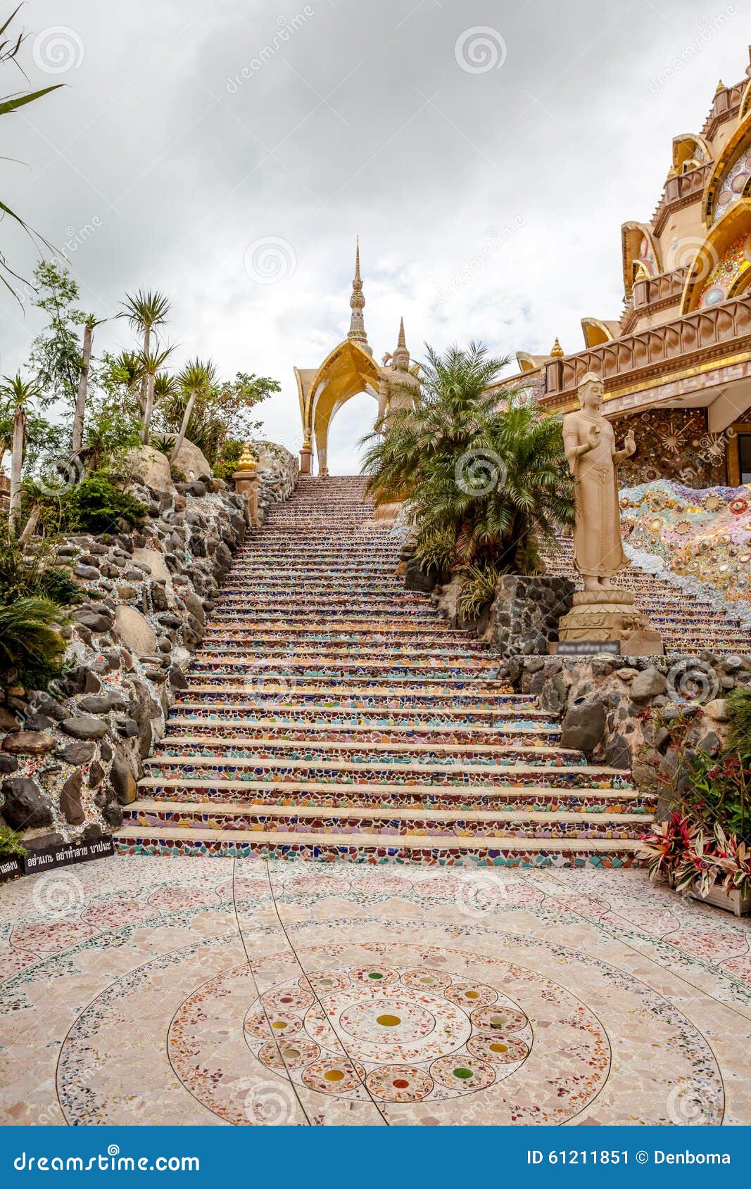 Staircase in the temple stock image. Image of clouds - 61211851