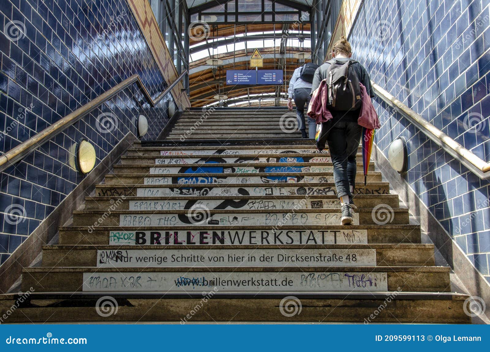 The Staircase To Berlin Metro Editorial Stock Photo - Image of urban ...