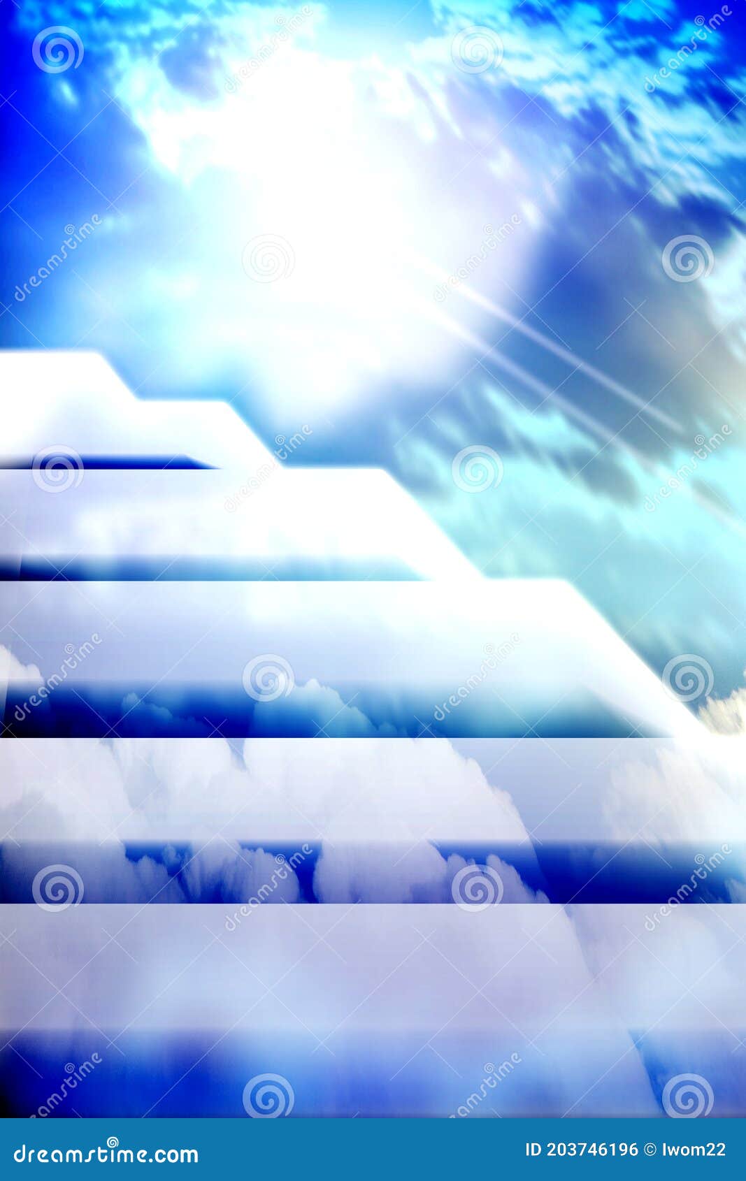 Staircase To Heaven. Heaven`s Gate. Stock Photo - Image of steps ...