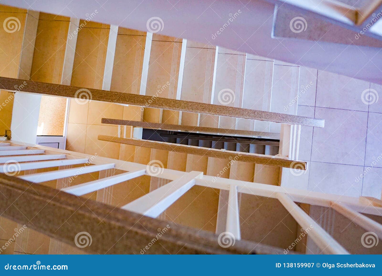 Staircase, Top Flights, Perfectionism Stock Image - Image of brown ...