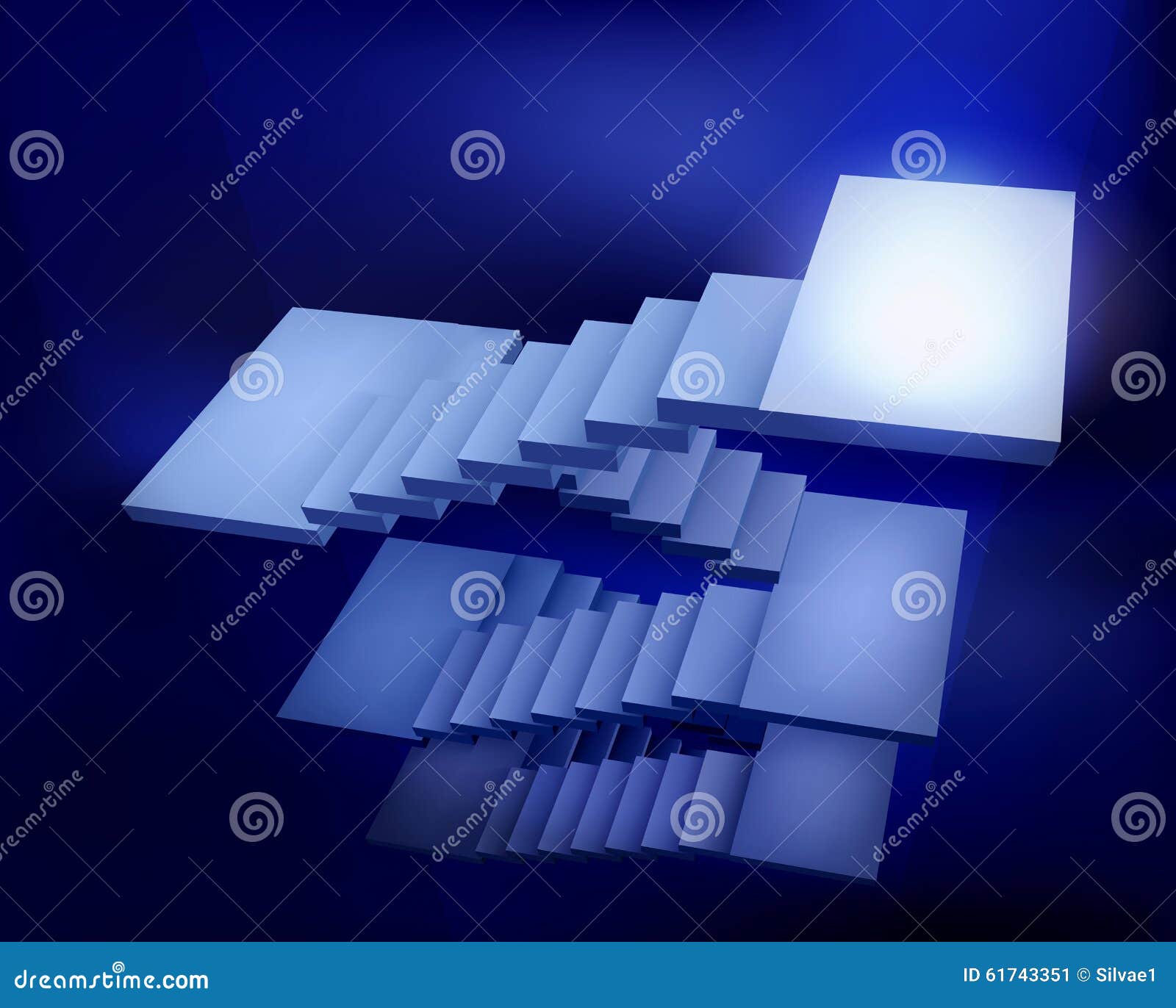 Staircase. Vector Illustration Stock Vector - Illustration of expansion ...