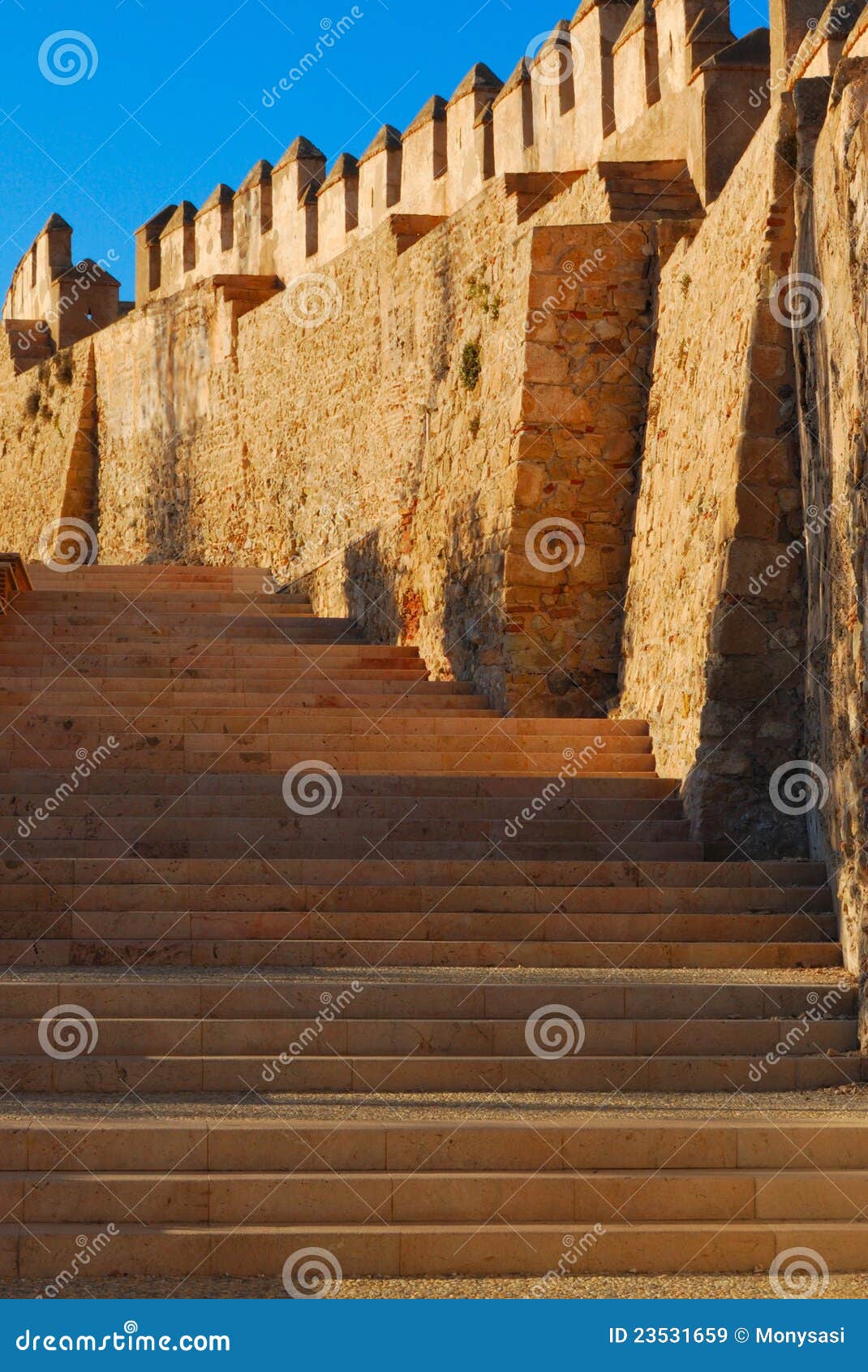 Stairs stock image. Image of fortification, arabic, architecture - 23531659