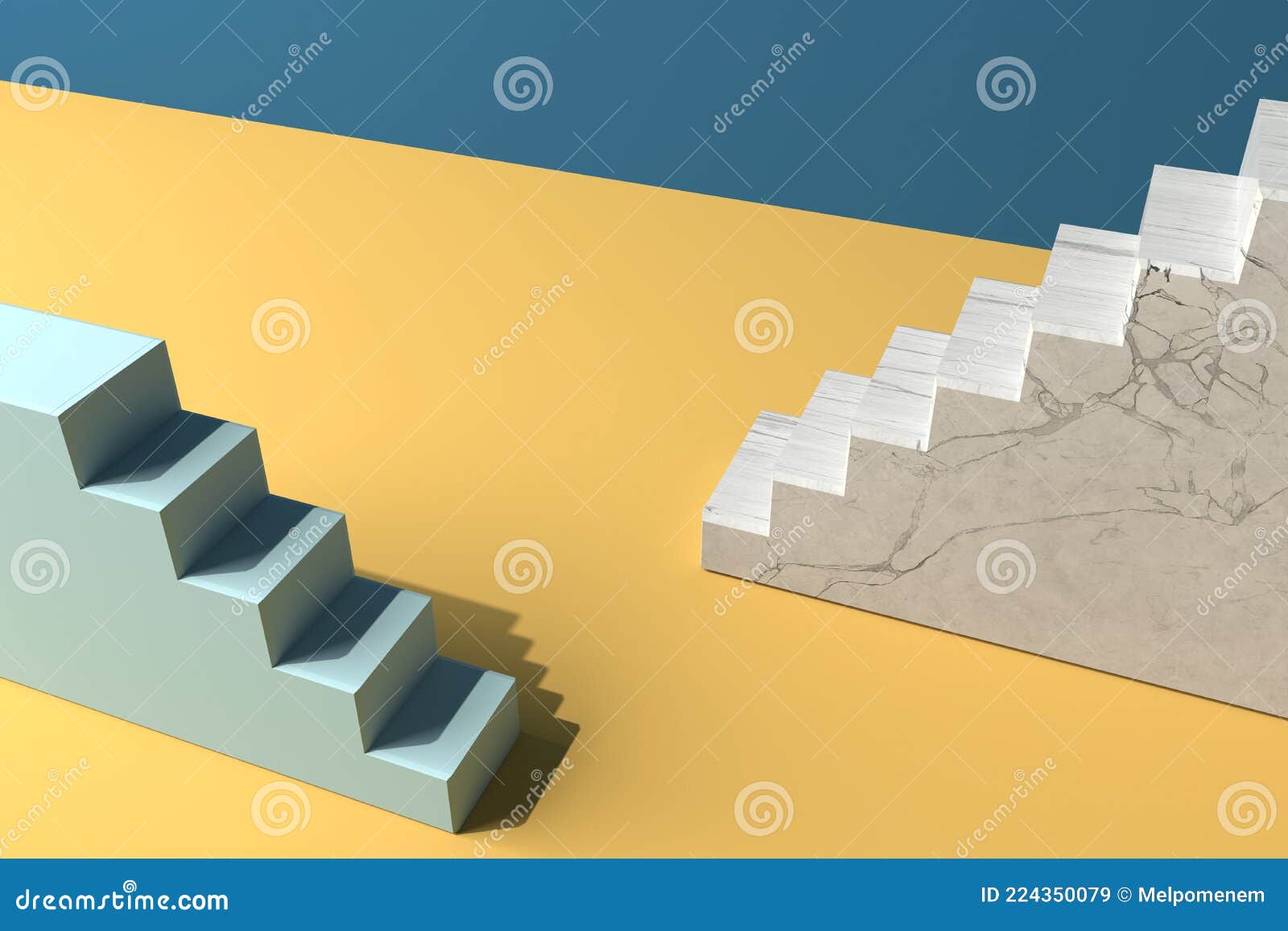 Stairs - Abstract Minimal Background Stock Illustration - Illustration ...