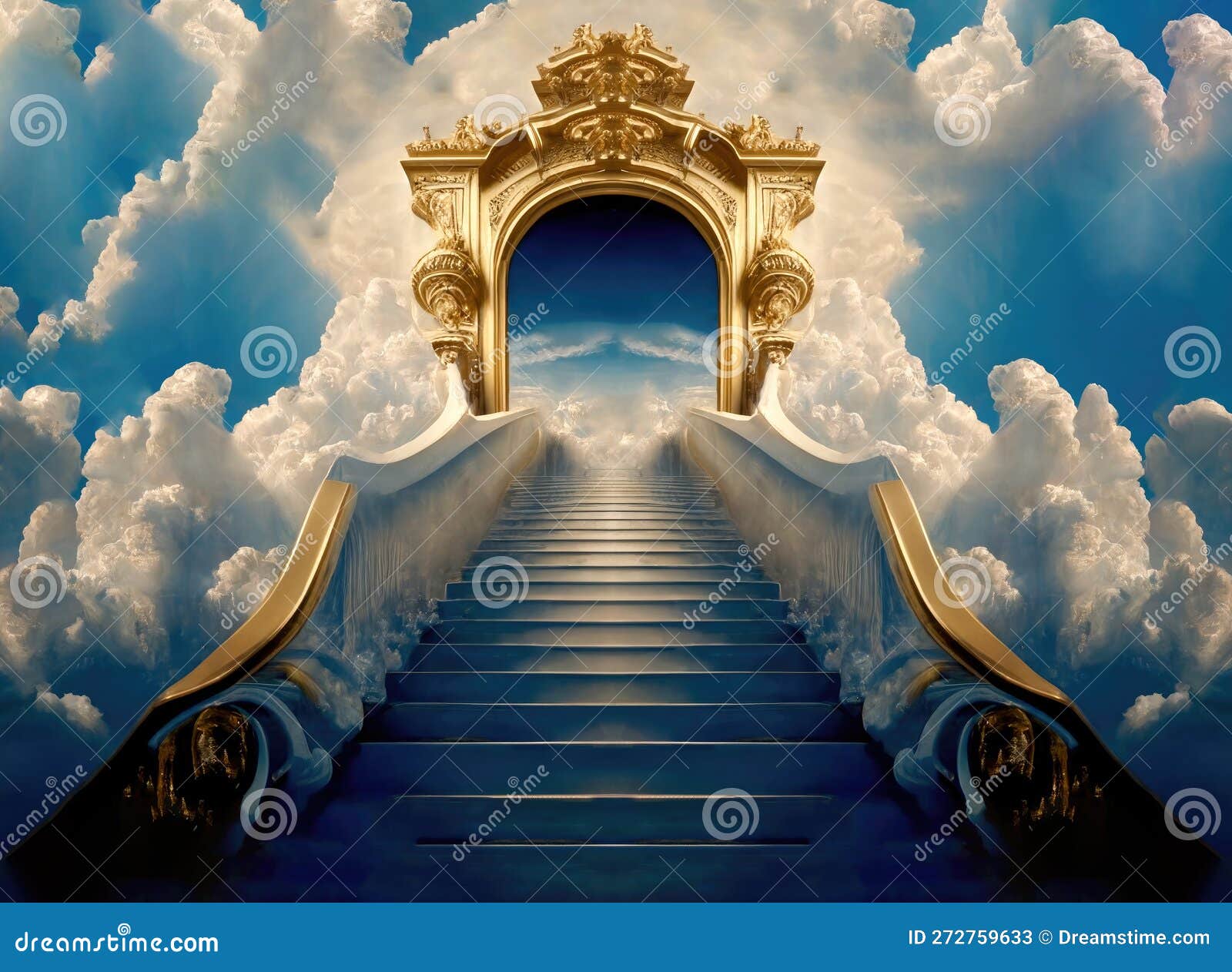 Stairs With Access To The Gateway To The Kingdom Of Heaven Salvation And Victory Through Jesus