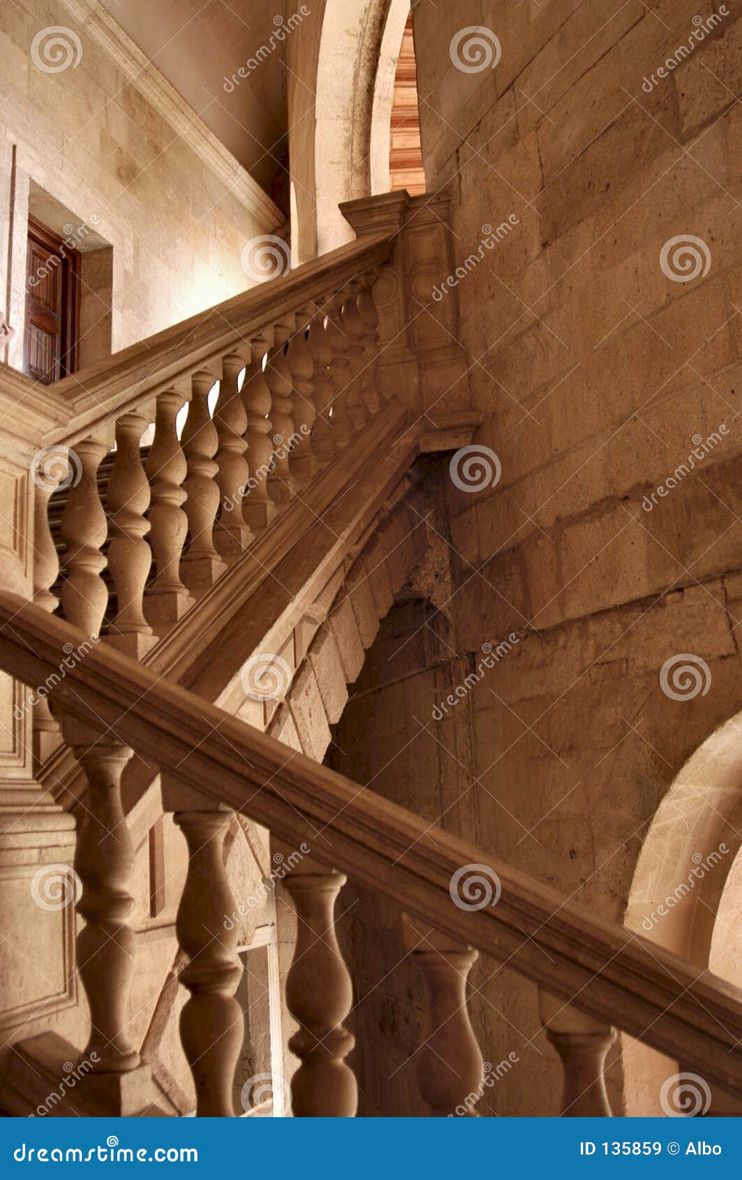 Stairs at Alhambra stock image. Image of history, alhambra - 135859