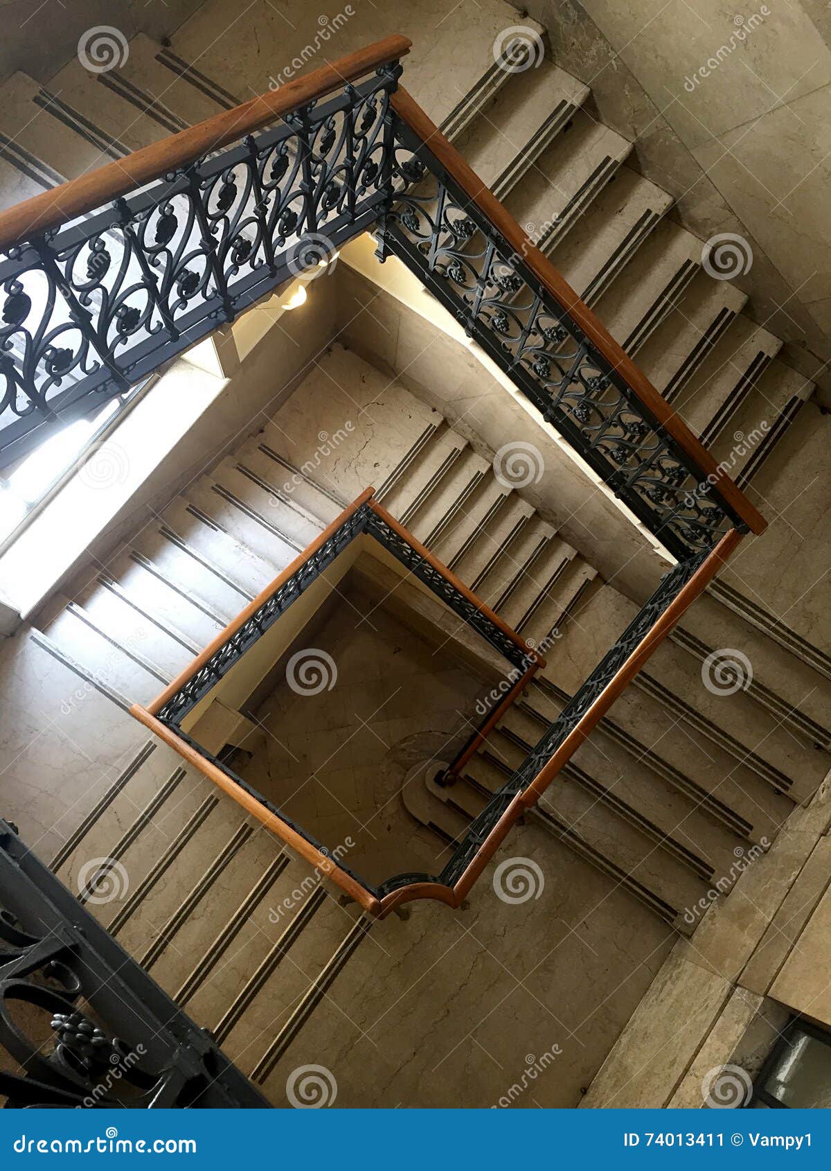 Stairs of an Ancient Building Stock Image - Image of stairwells ...