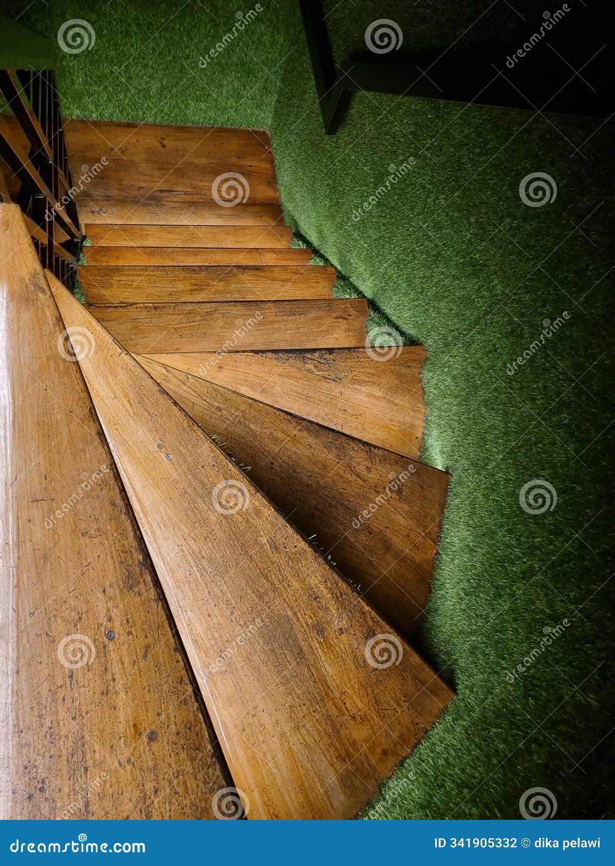 Stairs with Beautiful Pictures Stock Photo - Image of syntheticgrass ...