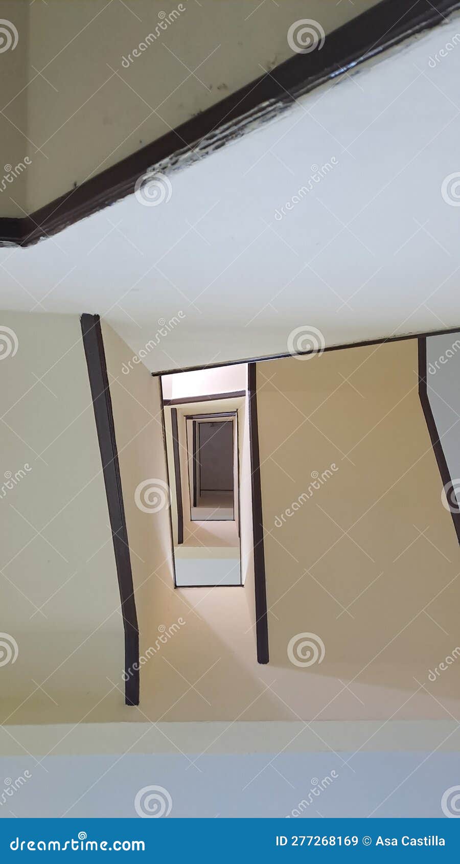 Stairs from Below, Simetris Stock Image - Image of window, house: 277268169