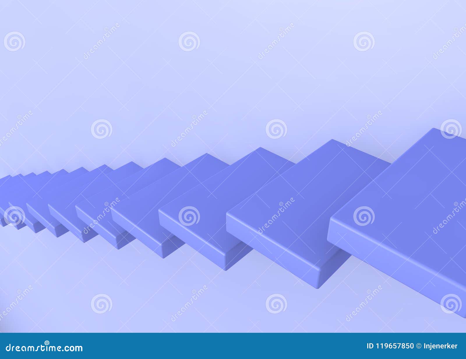 Stairs on a Blue Background Stock Illustration - Illustration of ...