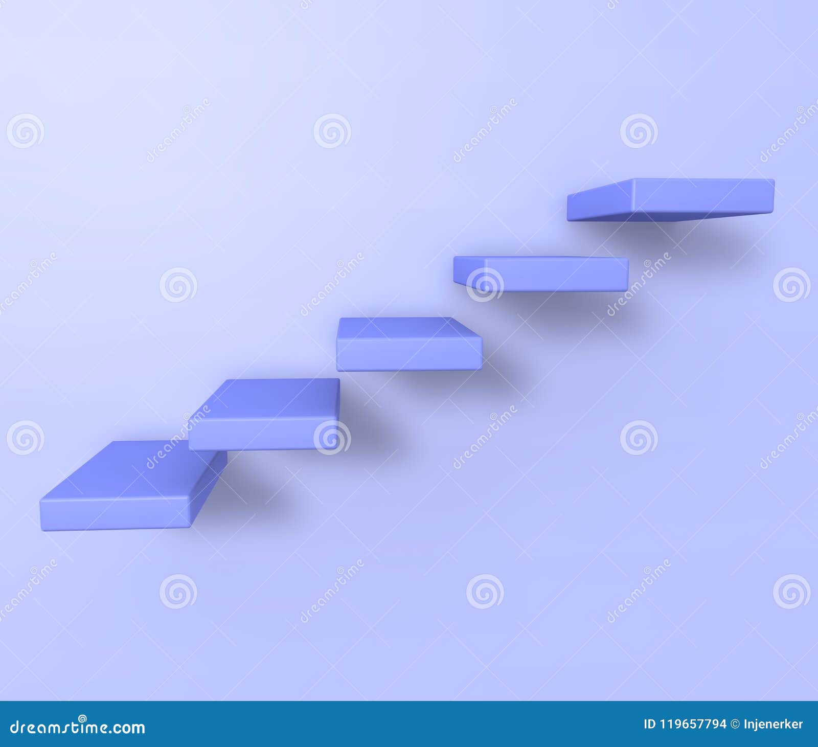 Stairs on a Blue Background Stock Illustration - Illustration of plan ...