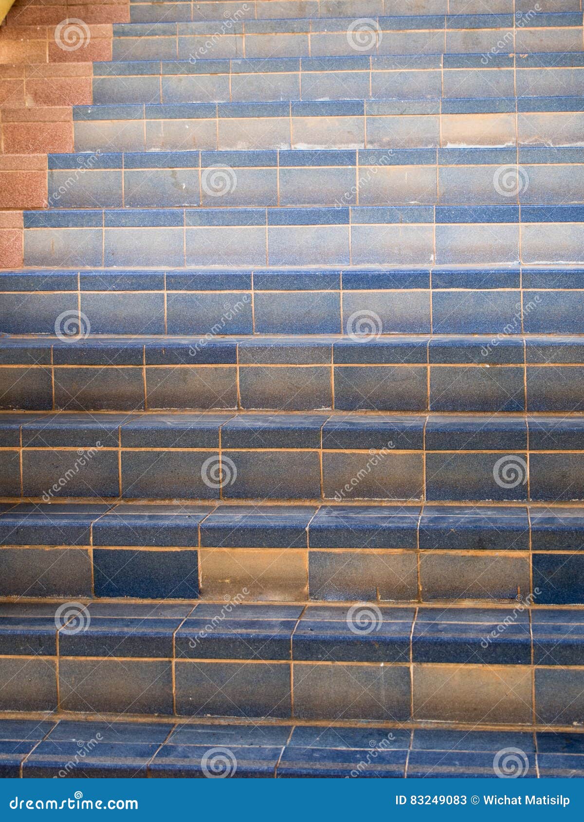 Stairs Blue Tiles Stock Image | CartoonDealer.com #83249083