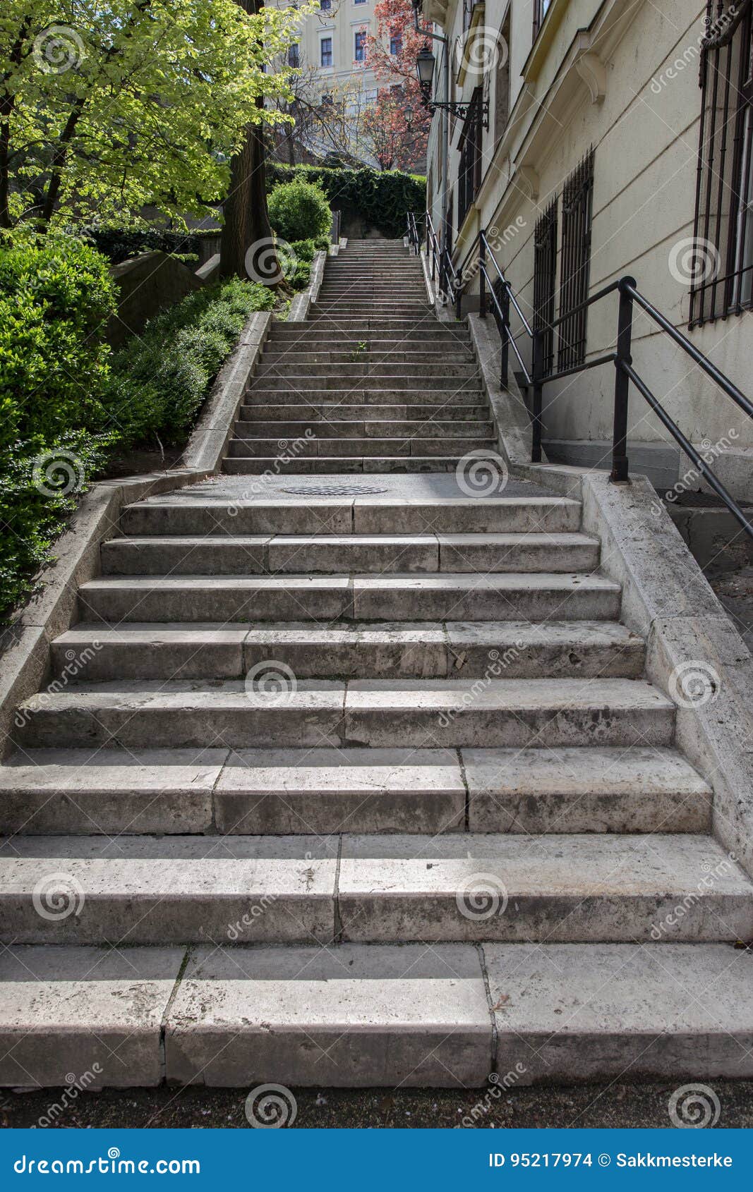 Stairs at Buda Castle Hill, Budapest Stock Photo - Image of tourism ...