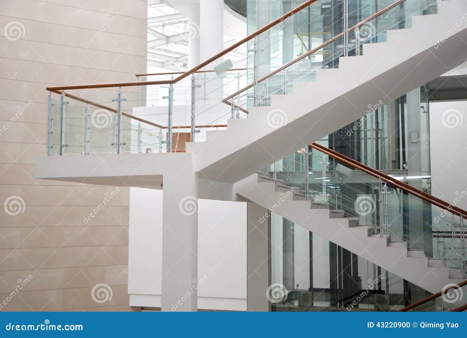 Stairs in the building stock photo. Image of balustrade - 43220900