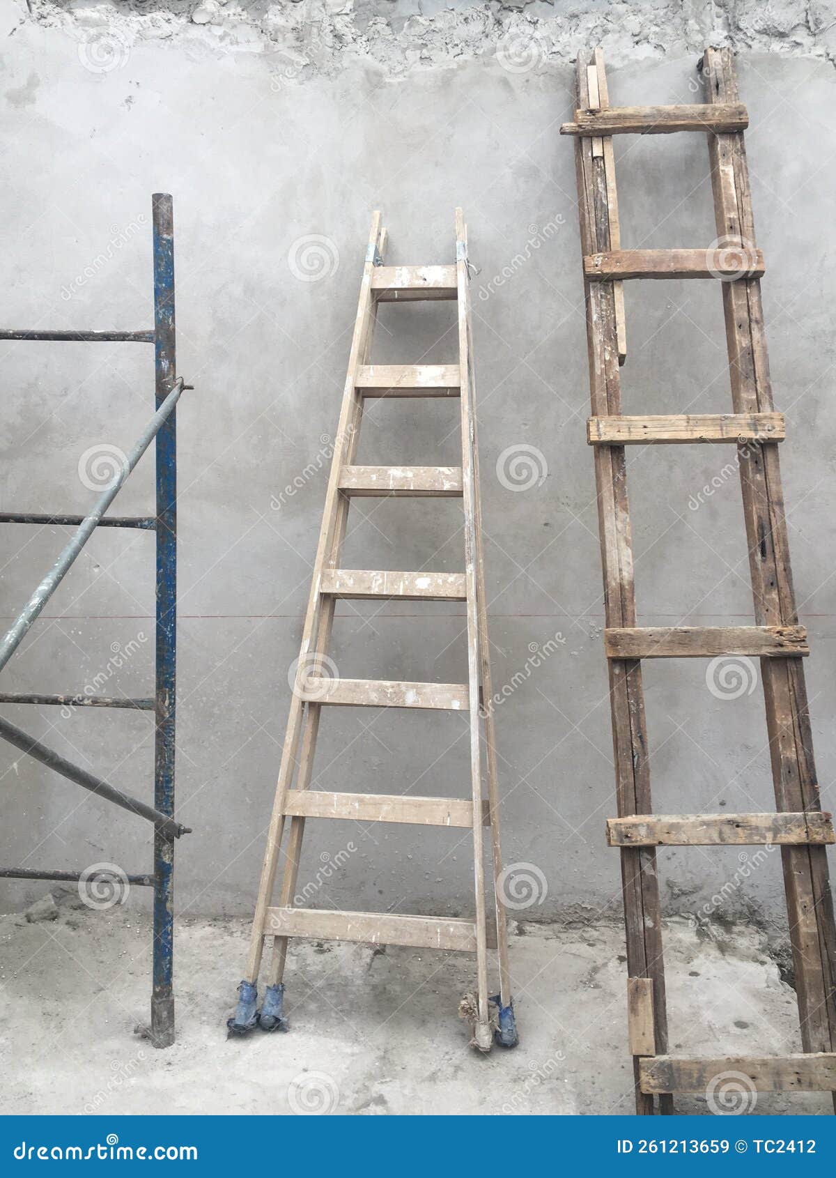 Stairs in a building site stock image. Image of pattern - 261213659