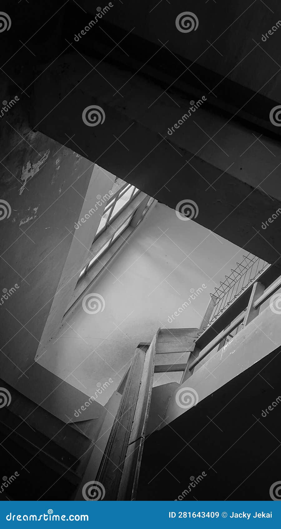 The Stairs of a Building are Taken from the Bottom Angle Stock Image ...