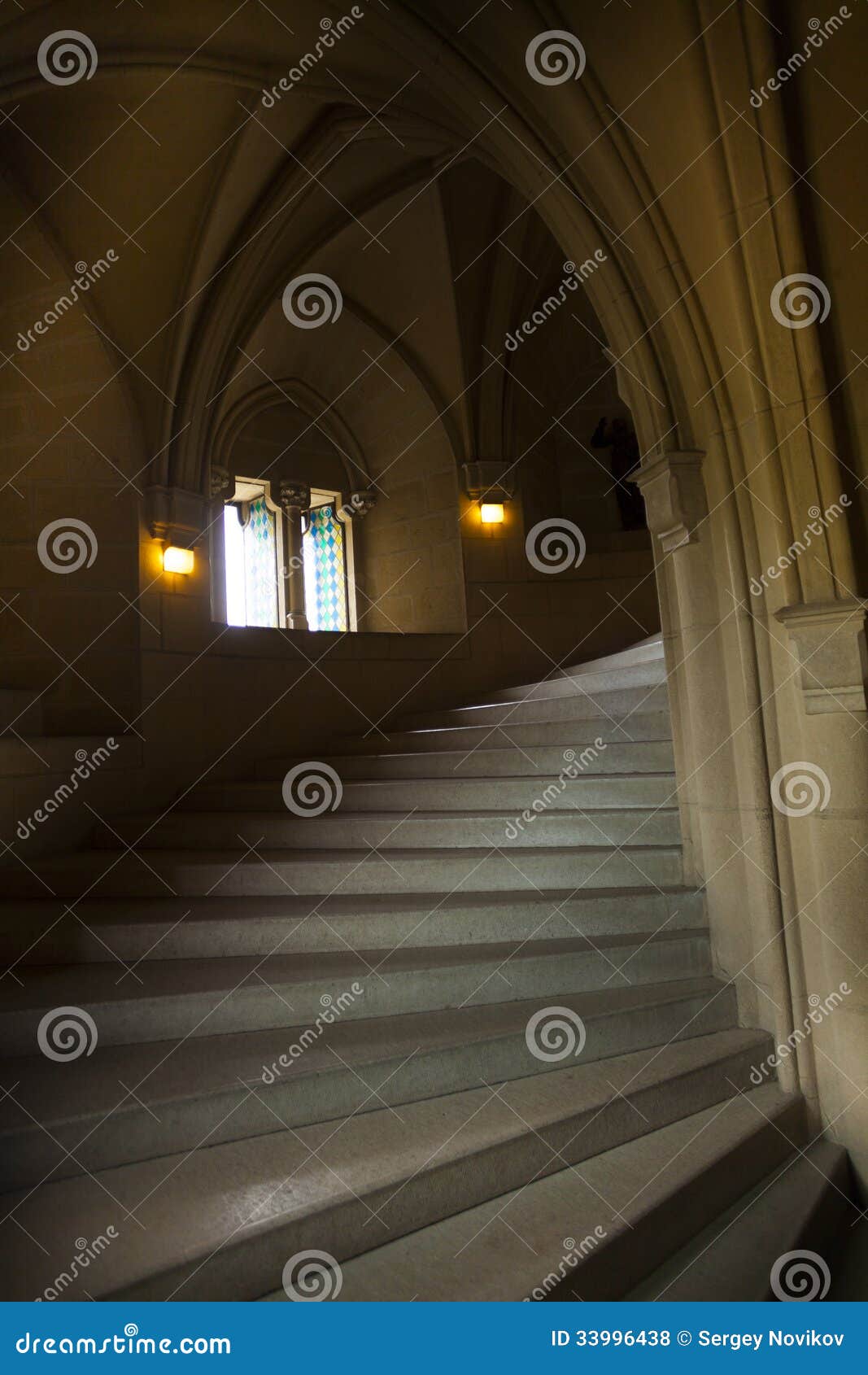 Stairs in the castle tower stock photo. Image of beautiful - 33996438