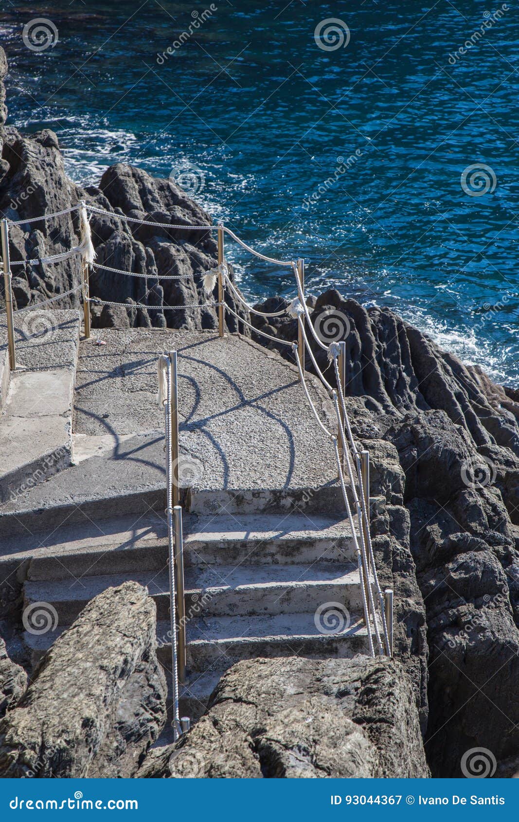 The stairs on the cliff. stock image. Image of italy - 93044367