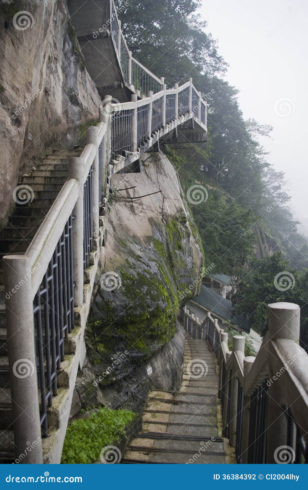 Stairs at the cliff. stock photo. Image of cliff, rock - 36384392