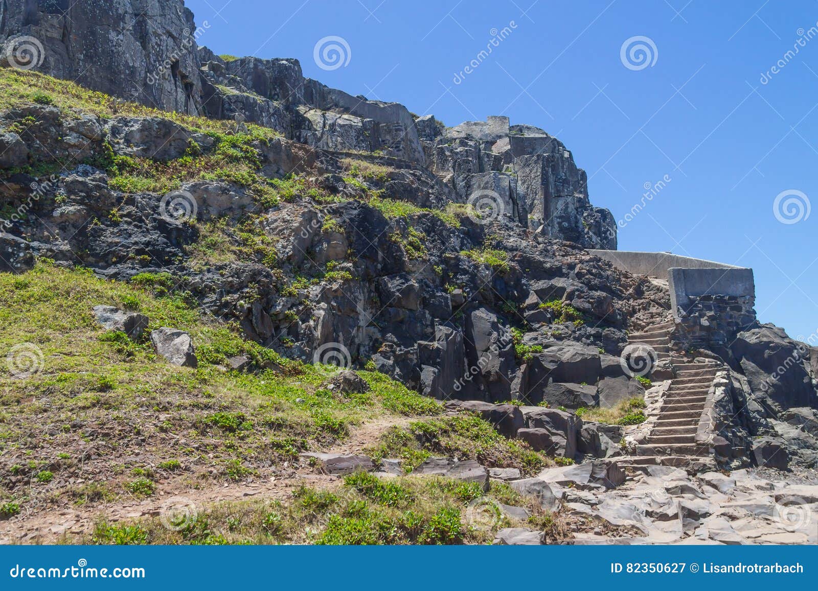 Stairs at Cliffs in Torres Beach Stock Image - Image of torres, south ...