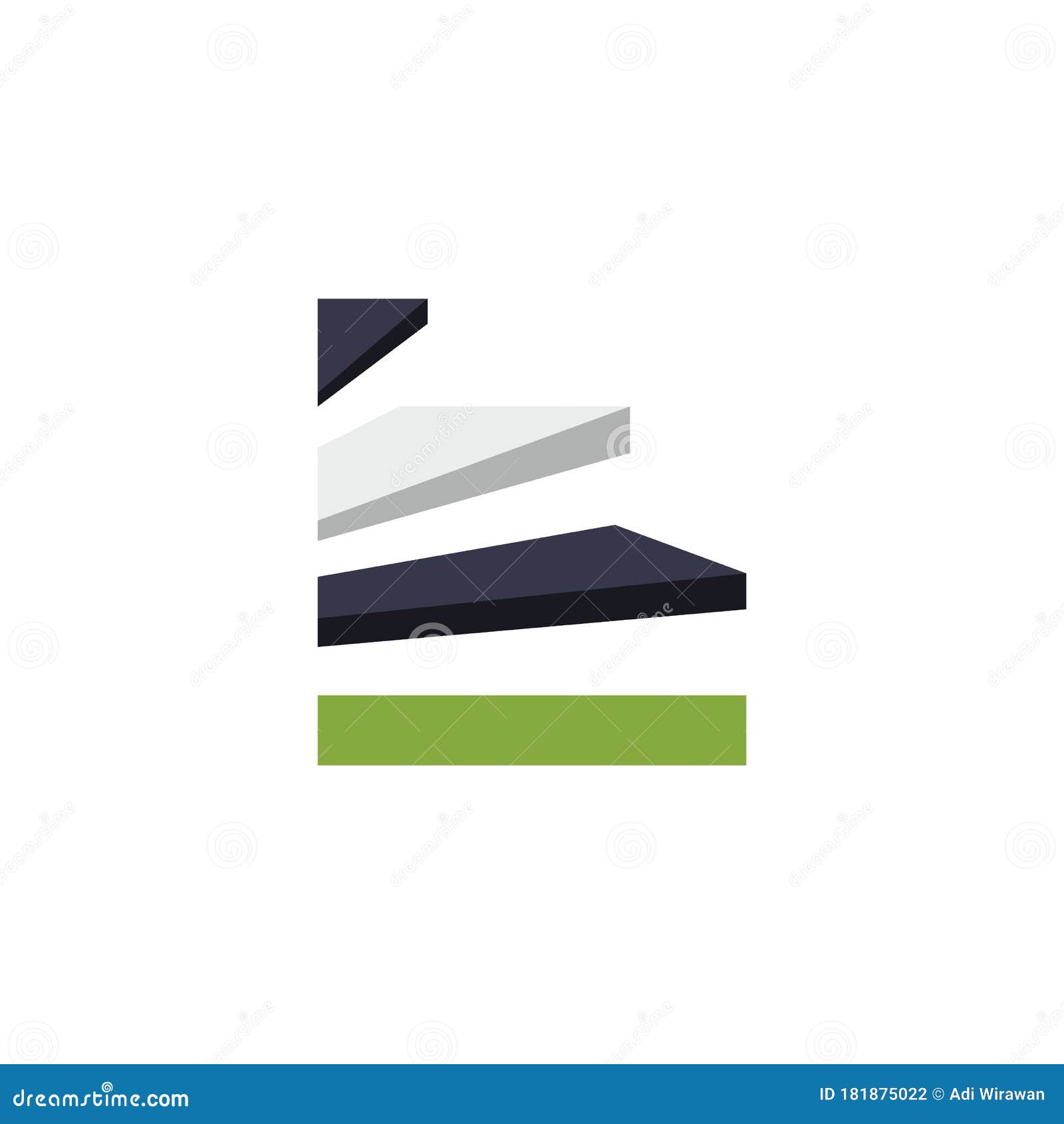 Stairs Concept Abstract Logo Design Concept Stock Vector - Illustration ...