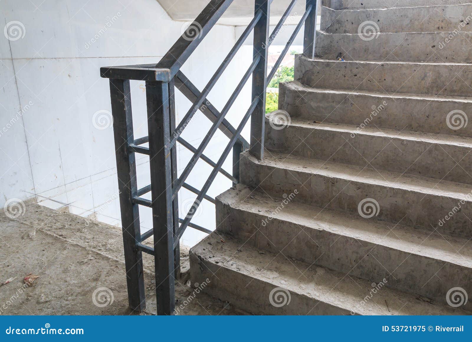 Stairs at Construction Site Stock Image - Image of manufacture ...