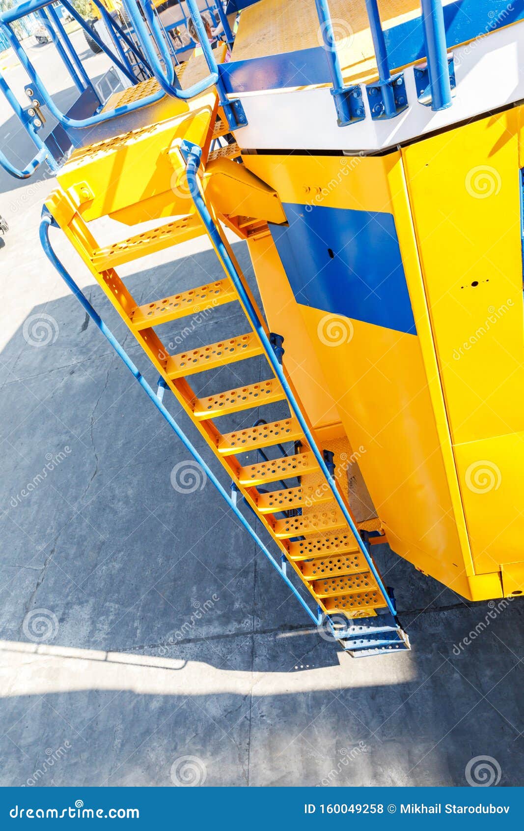 Stairs and Details of the Elements of a Mining Truck Stock Photo ...