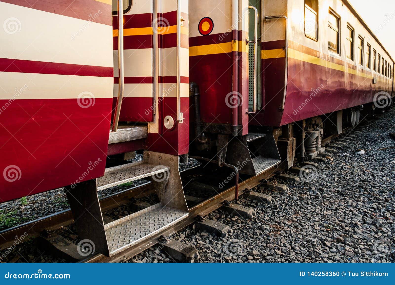 Stairs at the Entrance of the Train Stock Photo - Image of design ...