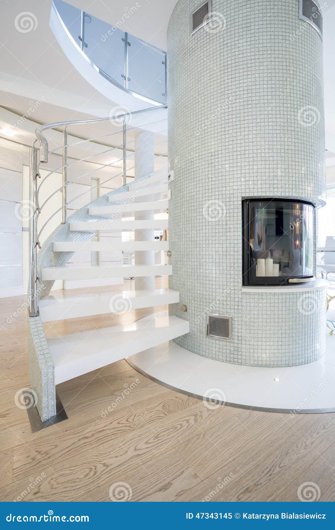 Stairs on the first floor stock image. Image of floor - 47343145