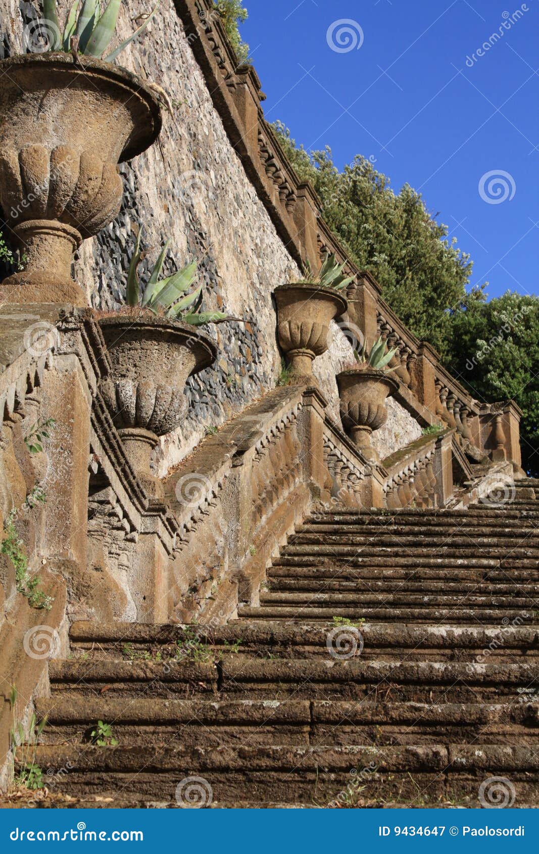 Stairs in Frascati (Rome, Italy) Stock Image - Image of architecture ...