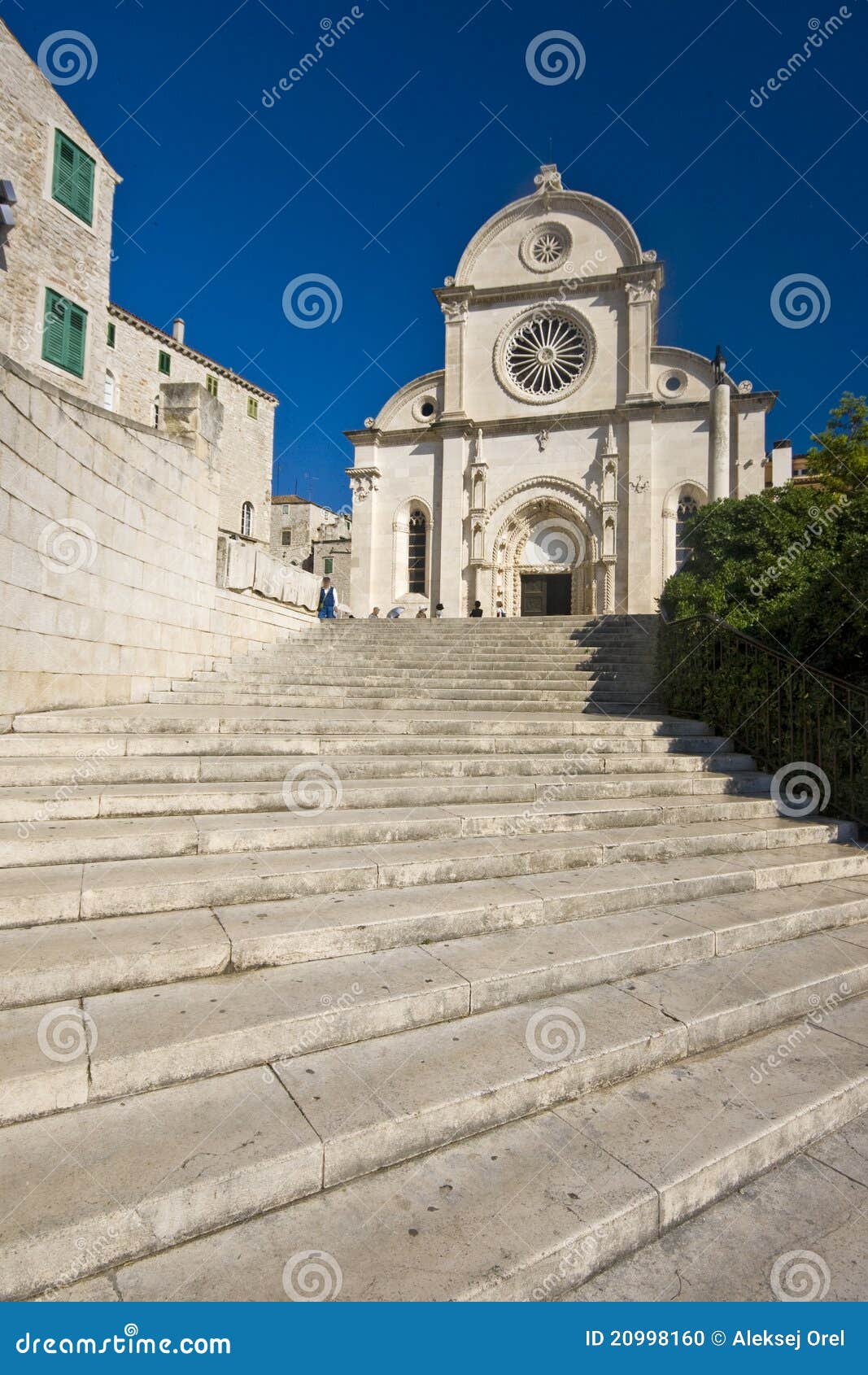 Stairs in Front of the St.James Cathedral Stock Photo - Image of marble ...