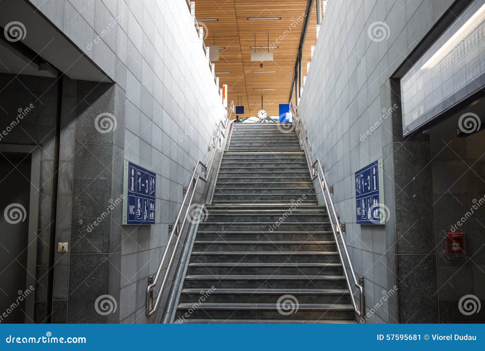 Stairs stock image. Image of train, wide, urban, architecture - 57595681