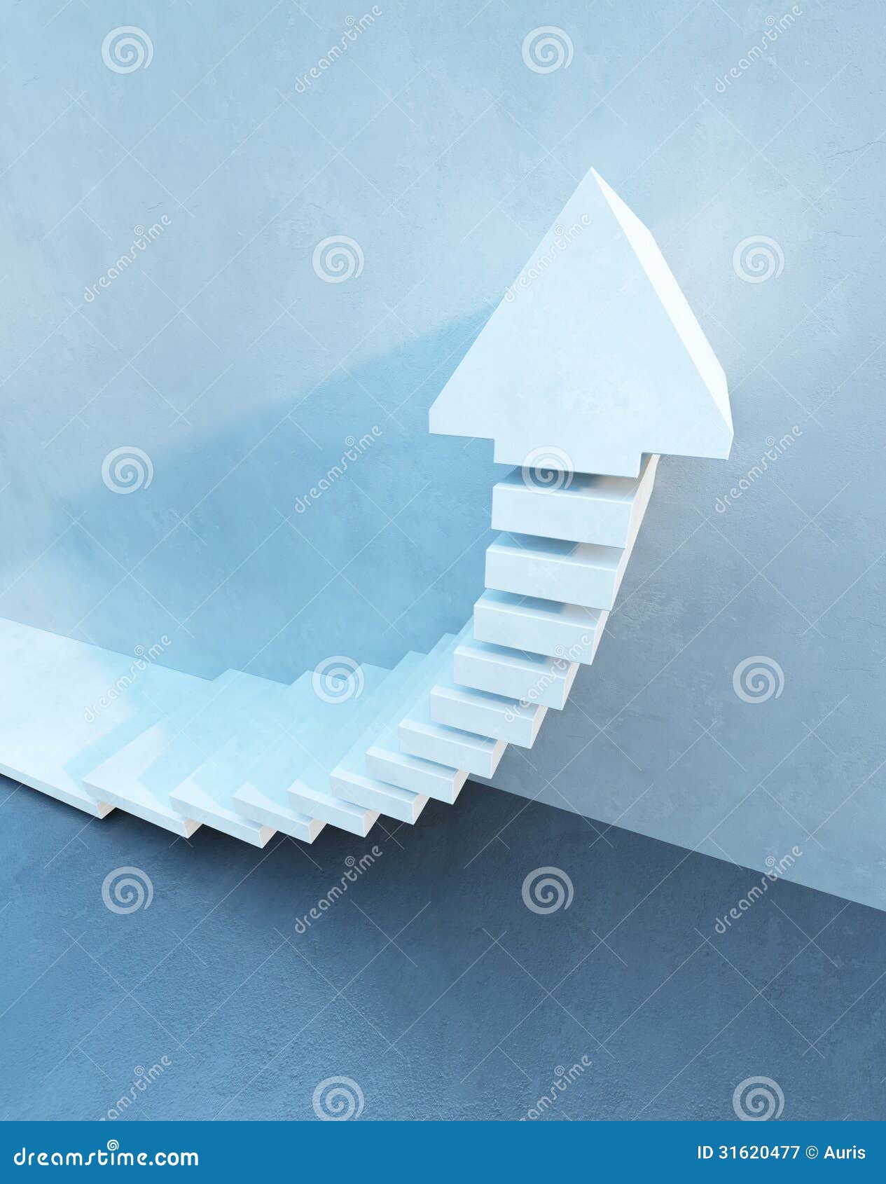 Stairs going upward stock illustration. Illustration of idea - 31620477