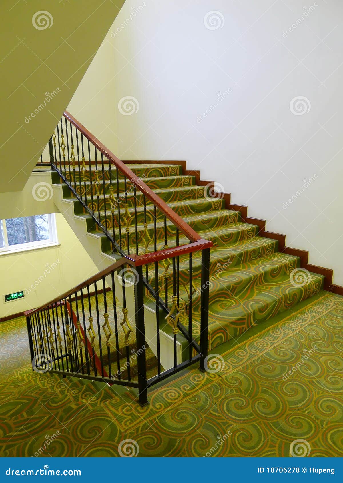 Stairs in the hotel stock photo. Image of bright, gutter - 18706278